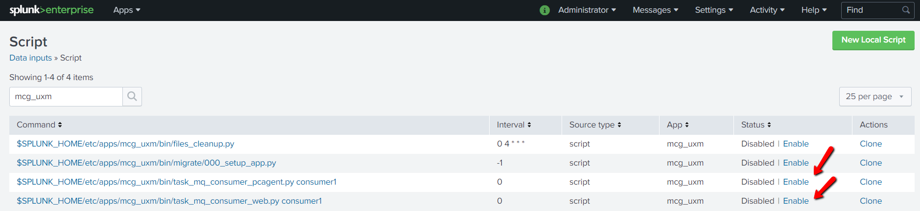 Install On Linux Standalone Splunk Environment Mcg Support