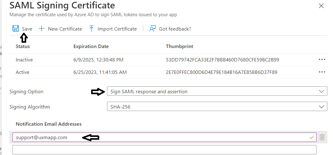 Setup SAML in Azure Active Directory – MCG Support
